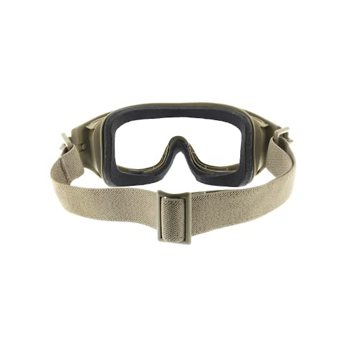 Wiley X Spear Goggle Sunglasses, ANSI Z87 Safety Ballistic Rated Goggles for Men and Women, UV Eye Protection for Shooting and Tactical, Tan Frames, Smoke Grey and Clear Changeable Lenses