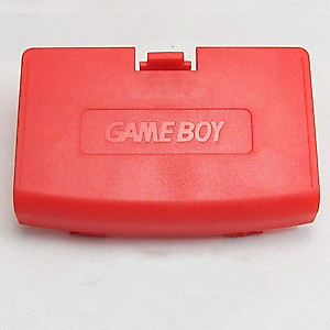 Plastic Battery Cover Door Part for Game Boy Advance GBA Red Color