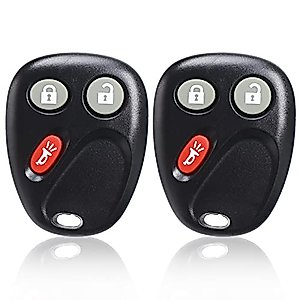 NPAUTO Key Fob Fits for Chevy Silverado Avalanche Suburban Tahoe SSR Equinox 2003 04 05 2006 GMC Sierra Yukon XL/ Saturn Vue/ Hummer H2/ Cadillac Escalade/ Pontiac Keyless Entry Remote, LHJ011, 2Pcs