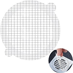 50 Pack, VIVIDLY Disposable Shower Drain Cover Hair Catcher Shower Drain Mesh Stickers, Bathroom, Laundry, Bathtub, Kitchen, Sink, for Human and pet Hair (50 PCS)