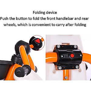 NUBAO Stroller Wagon Kids' Trikes Pedal Cars Children's Tricycle for 2-6 Year Old Boys Girls Pedal Toddler Scooters Pushchairs with Front Basket Over 1 Year Old Girl Gifts (Color : C)