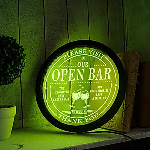 Bar Open Neon Sign, Open Sign For Bar, Neon Open Signs For Bar, Neon Bar Signs, Bar Store Logo Sign, Open Neon Sign, Business Neon Sign