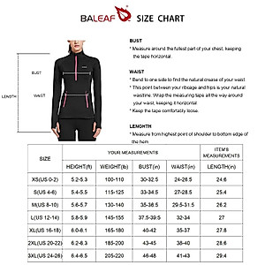 BALEAF Women's Thermal Fleece Half Zip Pullover Thumbholes Long Sleeve Running Jacket Shirts Winter Wine Red XXL