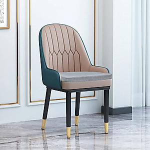 Eiury Kitchen Chair Cushion - 17"x16.5" Indoor Chair Pad with Ties for Dining Chairs - Non-Slip U-Shaped Rubber Back - Machine Washable Seat Cover - Grey