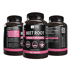 Pure Original Ingredients Beet Root (365 Capsules) No Magnesium Or Rice Fillers, Always Pure, Lab Verified