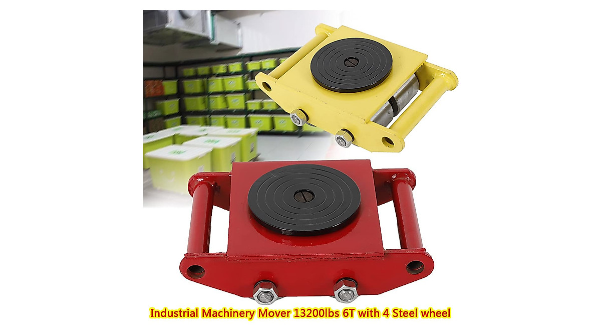 6T Industrial Moving Dolly for Heavy Machinery