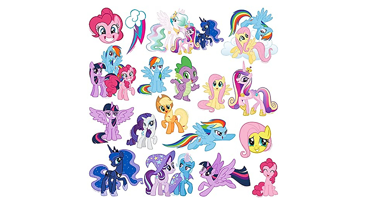 My Little Pony 50ct Vinyl Stickers - Fun for All Ages