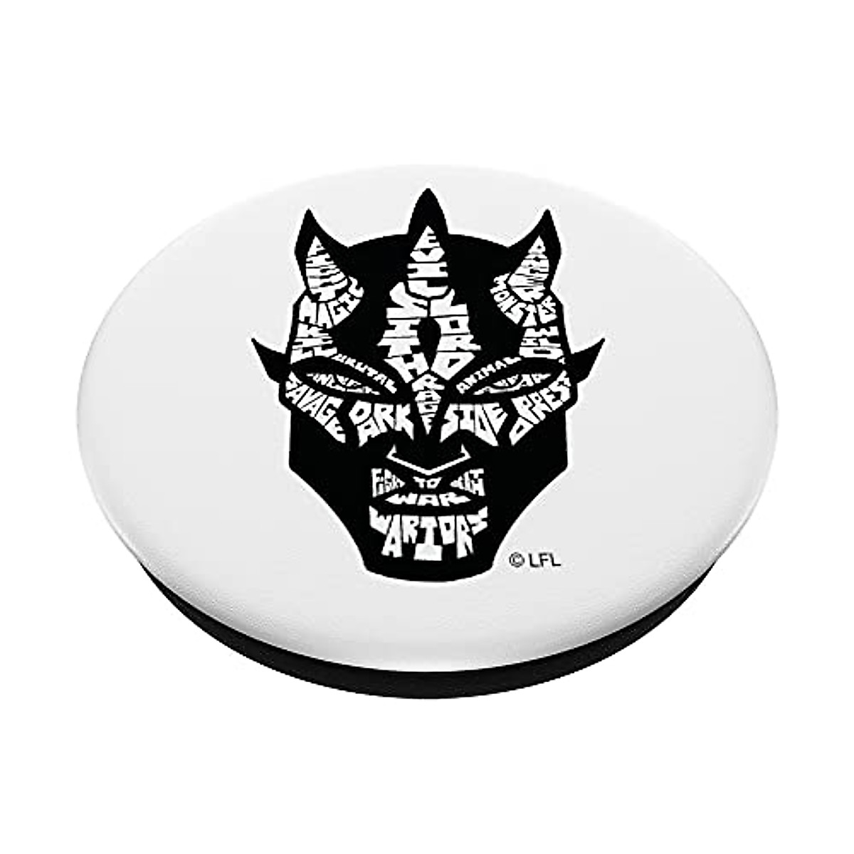 Star Wars Darth Maul Word Play White PopSockets Swappable PopGrip