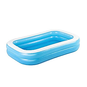 H2OGO! Blue Rectangular 8'6" Inflatable Family Pool | Perfect for Kids, Ages 6+