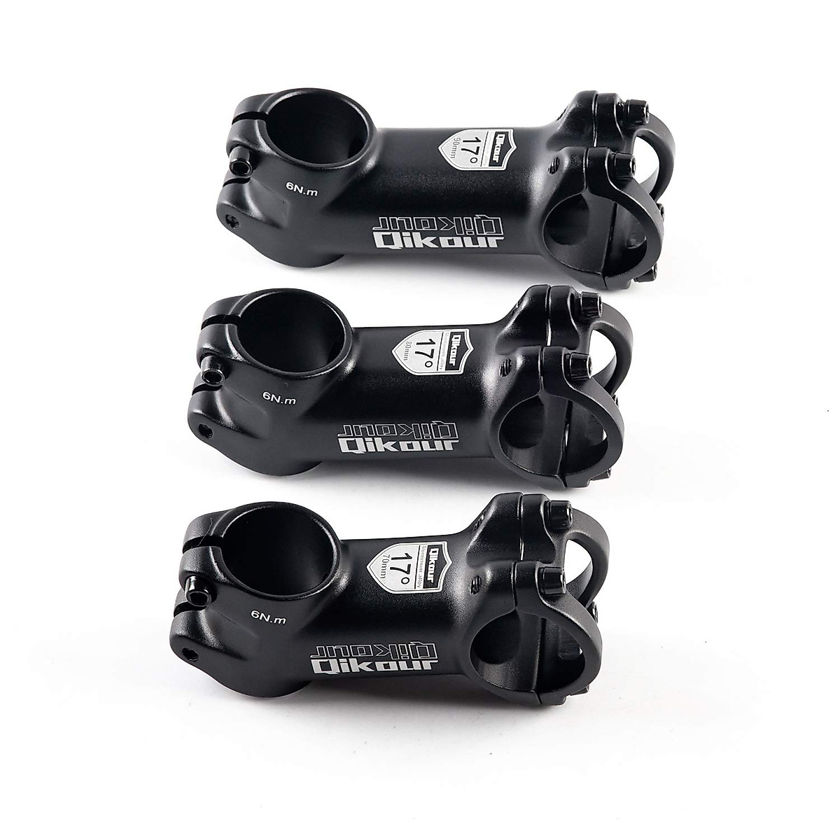 Bike Stem 31.8 Bicycle Stem 17 Degree Handlebar Riser Extender for Road Bike, Mountain Bike, MTB, BMX, Cycling (Only Fit 1.25"/31.8mm Handlebar) (31.8 x 100mm)