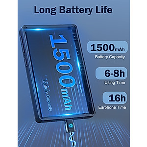 MP3 Music Player with Bluetooth,4“ Full Touch Screen MP3 MP4 Player with Speaker, Portable HiFi Sound MP3 Player with FM Radio,Clock,Recording,E-Book,Calendar for Kids,Jogging Up to 256GB