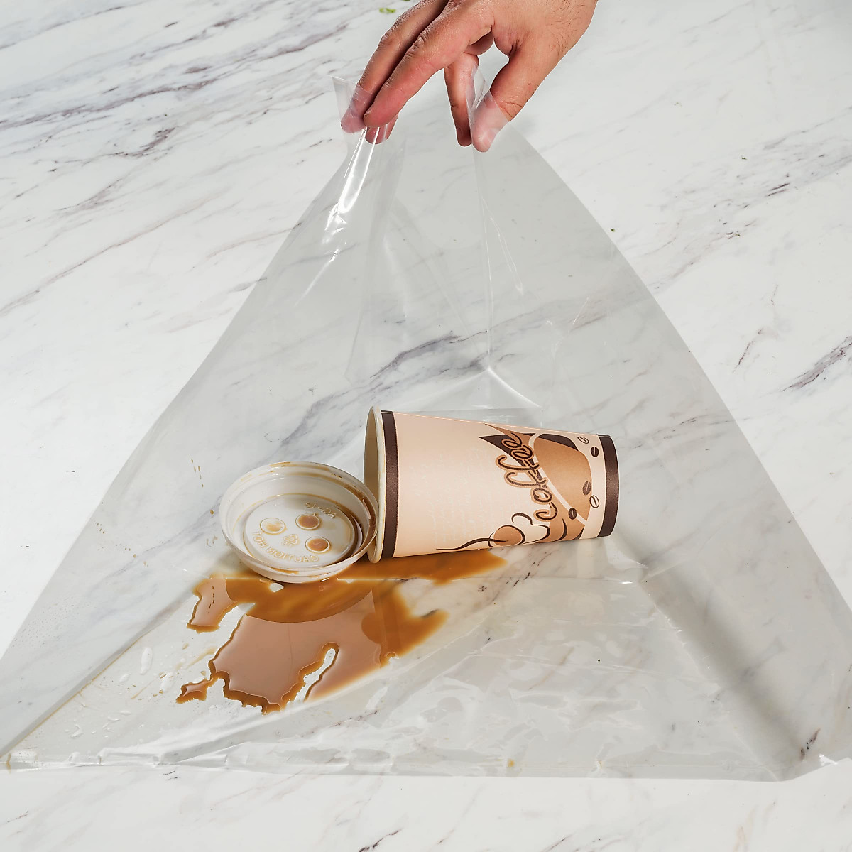 Clearly Elegant Disposable Plastic Liners for Kitchen Counter, Picnic Tables, Shelf Refrigerator Liners, Arts & Crafts Table ProtectorEasy CleanupNo Mess Meal PrepProtect from Spills100 ft. CE-8921