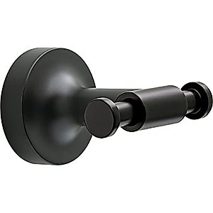 Franklin Brass VOI35-MB Voisin Double Towel Hook Bath Hardware Accessory in Matte Black