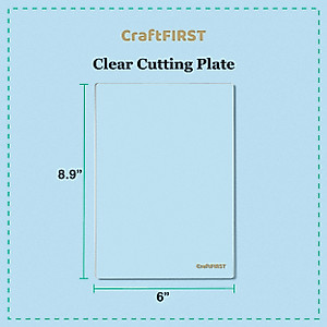 CraftFIRST 6 x 8.9" Clear Cutting Plate Die Cutting Machine Accessaries 1 Pair