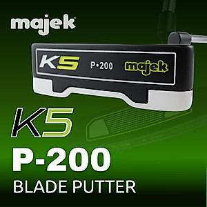 Majek K5 P-200 Golf Putter Right Handed Blade Style with Alignment Line Up Hand Tool 35 Inches Men's Standard Length Perfect for Lining up Your Putts