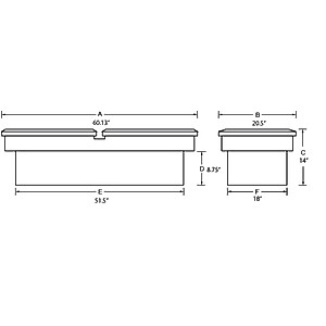 Lund 9250 Ultima Gull Wing Crossover Tool Box