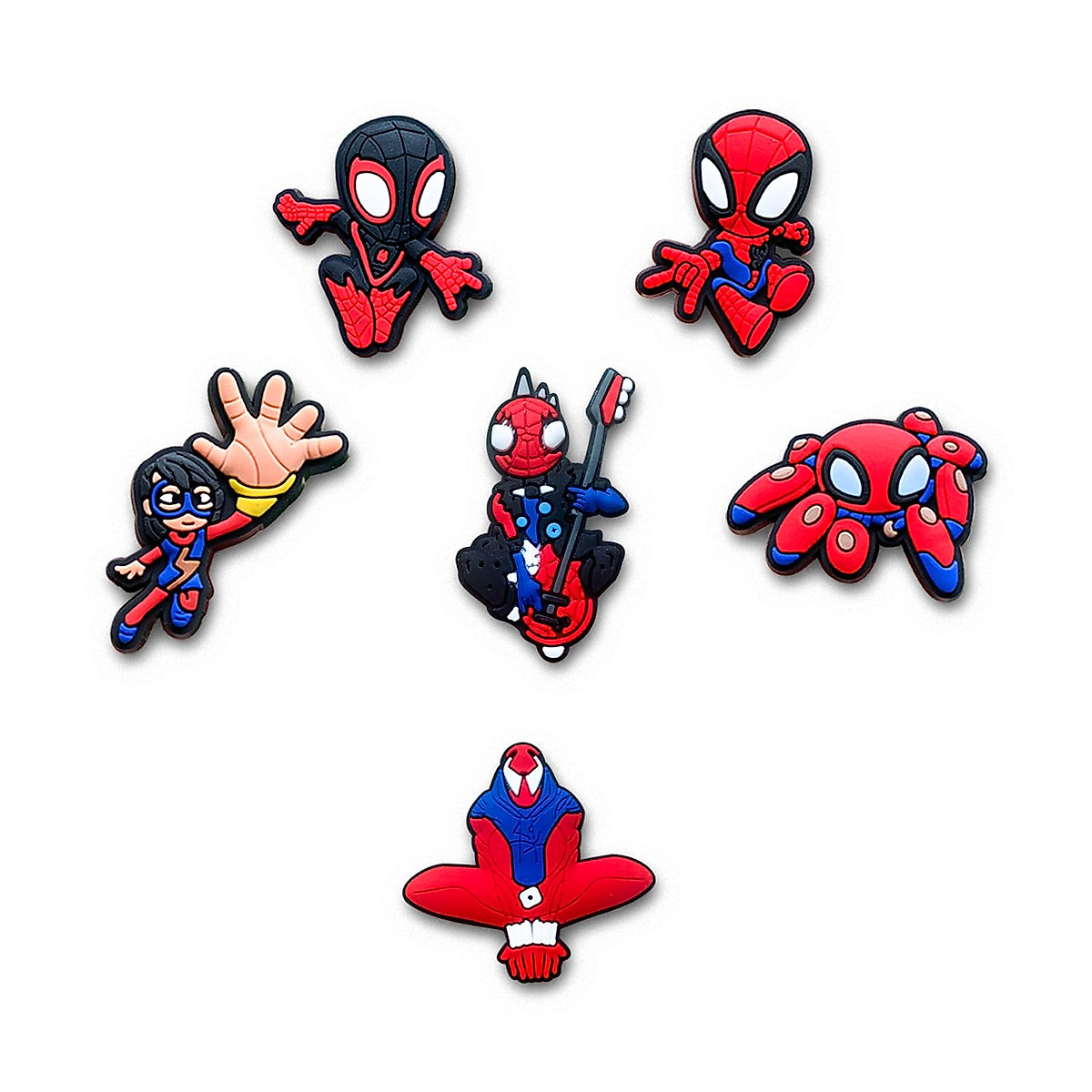 Zanerolan 25 40PCS Superhero Shoe Decoration Charms for Clog, Cartoon Hero Charms Accessories (25)