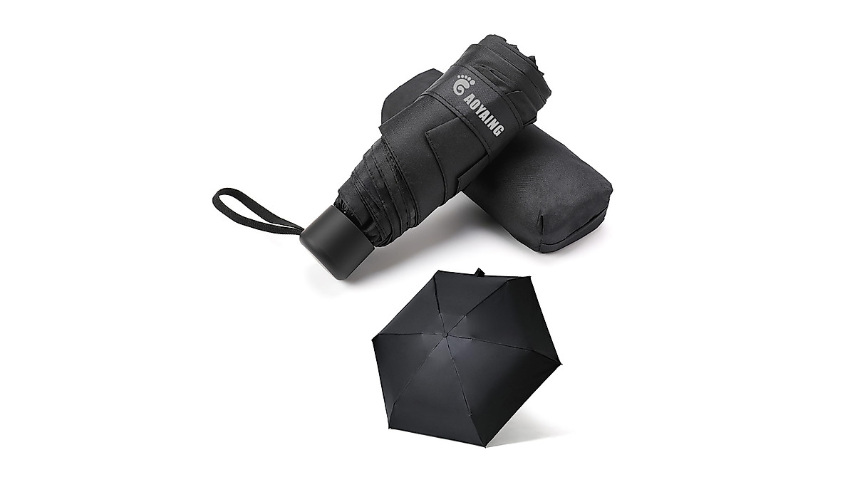 GAOYAING Small Mini Travel Umbrella - Lightweight & Compact