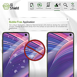 IQShield Screen Protector Compatible with Galaxy S10e 5.8 inch (2-Pack)(Case Friendly) Anti-Bubble Clear TPU Film