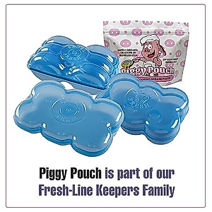 Piggy Pouch Bacon Grease Container Trapper Storage Bags Oil Keeper, Reusable, Airtight Design, Odor Free, 12 Ounce, Pack of 12
