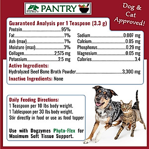Nature's Farmacy Beef Bone Broth Powder - Excellent Source of Collagen 78 Percent - Supports Joint Function and Flexibility - Great As A Flavor Topper (6 Ounce)