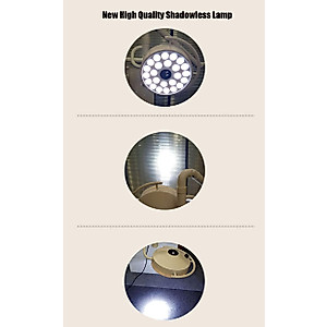 72W LED Stomatology Cold Light Shadowless Lamp Surgical Wall-Mounted Lamp Beauty Tattoo Pet Surgery Shadowless Light 24 Bulbs
