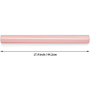 CAMKUZON Pink Matte Wrapping Paper Roll - Solid Color Pearly-Lustre Pink Gift Wrap Paper for Wedding, Birthday, Christmas, Holiday, Baby Shower - 17.4 Inch