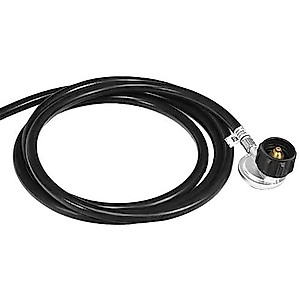 ReunionG 58,000 BTU Portable Propane Outdoor Fire Pit, w/ Cover & Carry Kit, CSA Certification, , Lava Rocks & 10 FT Hose, Durable Gas Fire Bowl for Outdoor Heating, Camping and Party, black