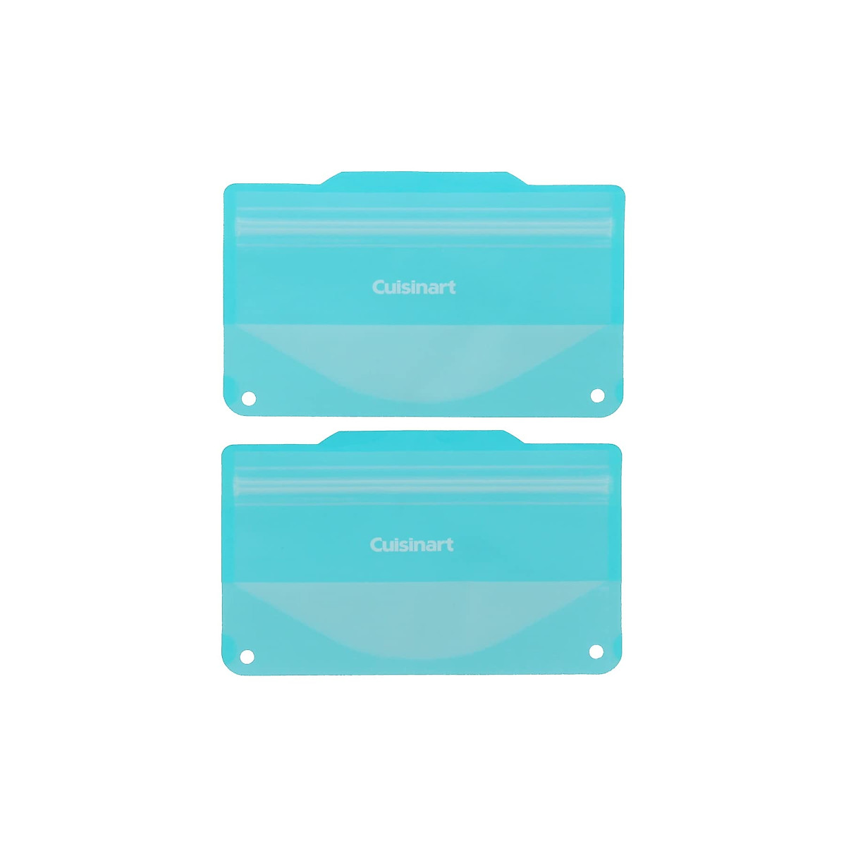 Cuisinart Reusable Food Storage Bags, 4 Pack Teal - Includes 2 Small and 2 Medium Bags