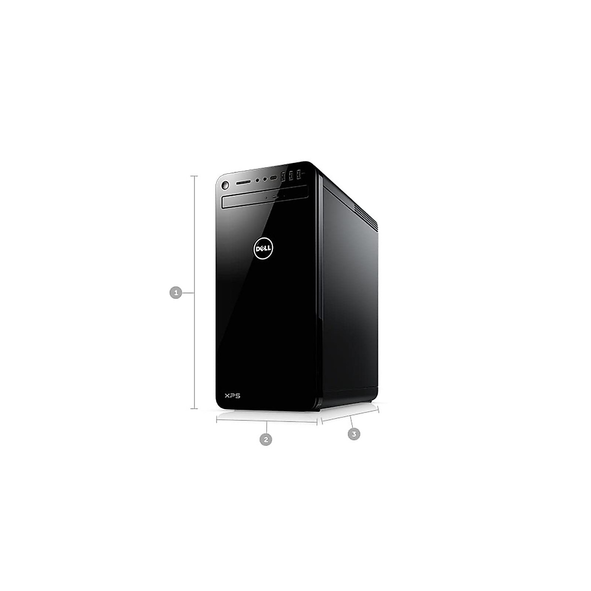 Dell XPS 8930 Desktop Computer Intel Core i7 8GB RAM 1TB HDD Black - 8th Gen i7-8700 Hexa-core - 4.60 GHz processor speed - Tower Form Factor - Intel UHD Graphics 630 - Waves MaxxAudio Pro - Windows 1