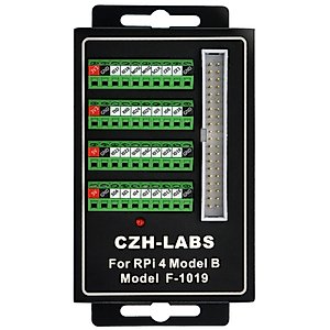 RPi Screw Terminal Block Breakout Module with Aluminum Enclosure. for Raspberry Pi 4 Model B