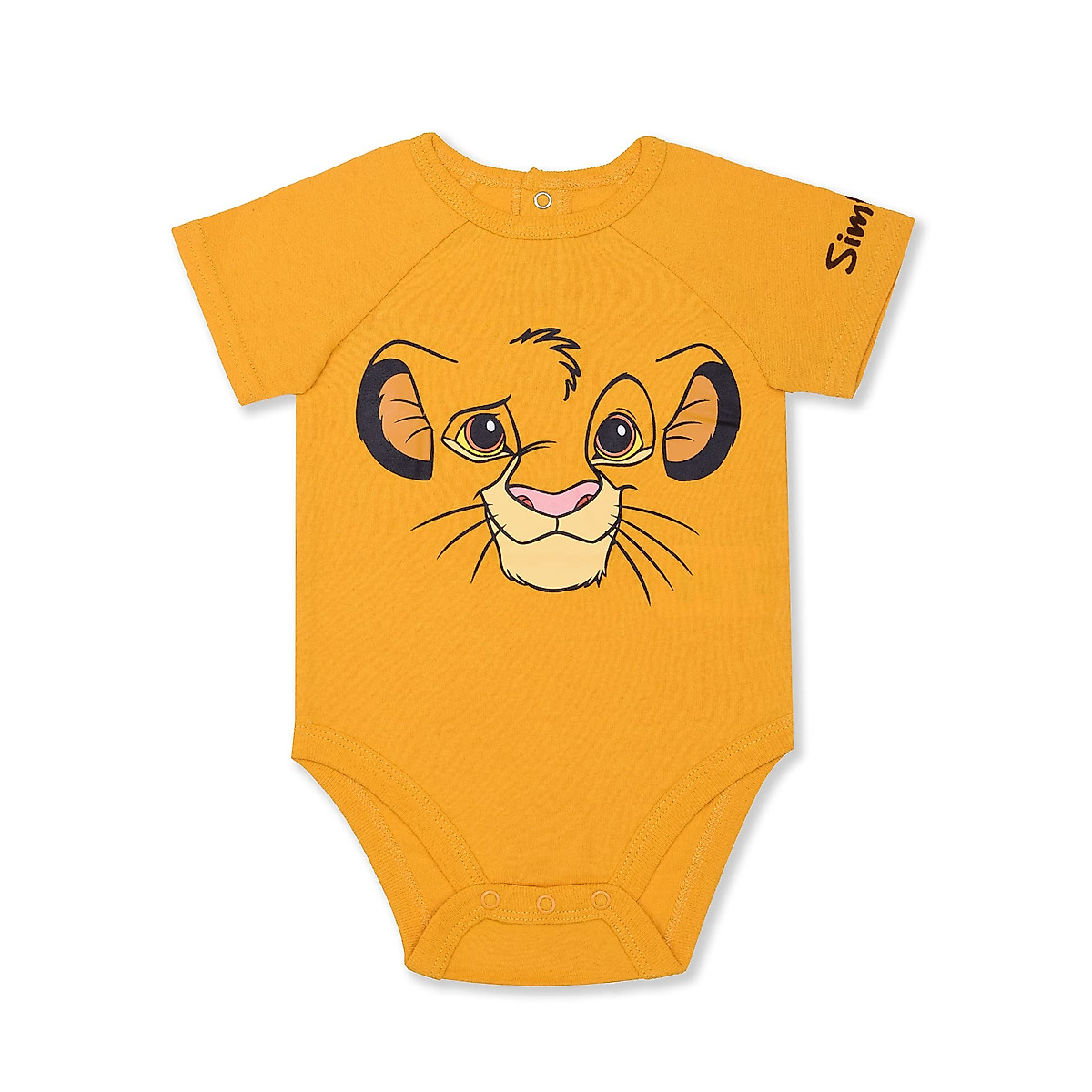 Disney Lion King Simba Baby Boys Short Sleeve Bodysuit and Pants Set for Newborn and Infants