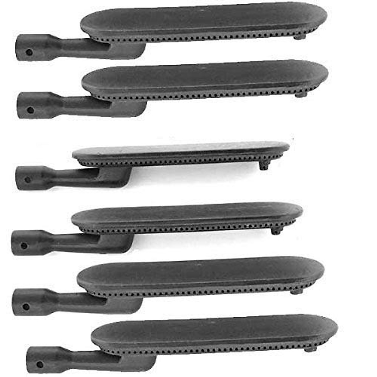 Cast Iron Burner Replacement for Grand Hall Elite 791, Kenmore 141.166801, 141.17681, 141.17690, 141.176901, 141.17691, Grand Hall Elite 791, and Gas Grill Models- 6-Pack
