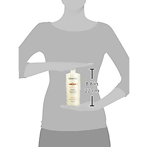 KERASTASE Nutritive Bain Satin 2 Nutrition Shampoo for Dry & Sensitized Hair, 34 Fl Oz