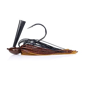 Berkley Flipping Fishing Jig, Black Brown Amber