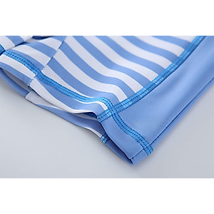 Wishere Boy's Rash Guard Shirt Upf 30+ Swimsuit, New Stripe, 6-12 Months