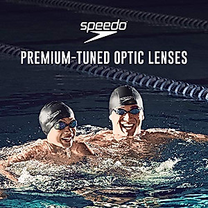 Speedo Unisex-child Swim Goggles Junior Hyper Flyer Ages 6-14,Silver Mirrored