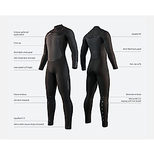 Mystic Voltt 5/4/3mm Front-Zip Fullsuit Wetsuit 2022 - Black 220001 XL