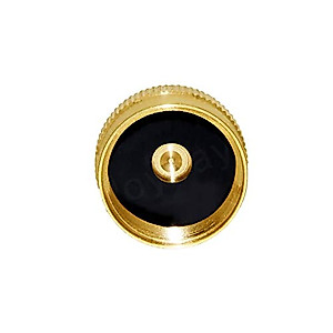 Joywayus 6Pcs Solid Brass Refill Propane Bottle Cap Universal for All 1 LB Gas Tank Cylinder Sealed Protect Cap