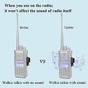 Retevis Audio Adapter to 2 Pin Connector Walkie Talkies Earpiece Compatible RT29 RT87 RT48 RT47V RB46 RT83 Ailunce HD1 Motorola GP328Plus 2 Way Radio(1 Pack)