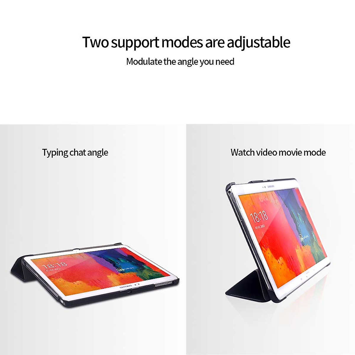 AFesar Galaxy Note 10.1 2014 Edition Tablet Case, Lightweight Smart Trifold Stand Case Cover for Samsung Note 10.1 Model SM-P600 P601 P605 with Magnetic Pocket