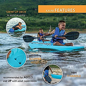 Lifetime Cadet Youth Kayak, Paddle Included
