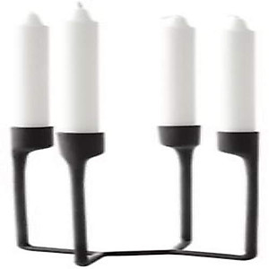 Normann Copenhagen Candle Stand, Black, 11,5x11,5x20