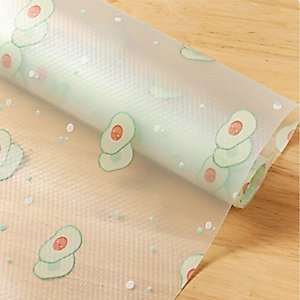 CHANMOL Shelf Liner, Washable Non-Slip EVA Refrigerator Liner, for Fridge Shelf Cabinet Drawer Dresser (Lemon, 17.7" x 78.7")
