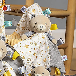 Taggies Stuffed Animal Security Blanket, 13 x 13-Inches, Be a Star Bear