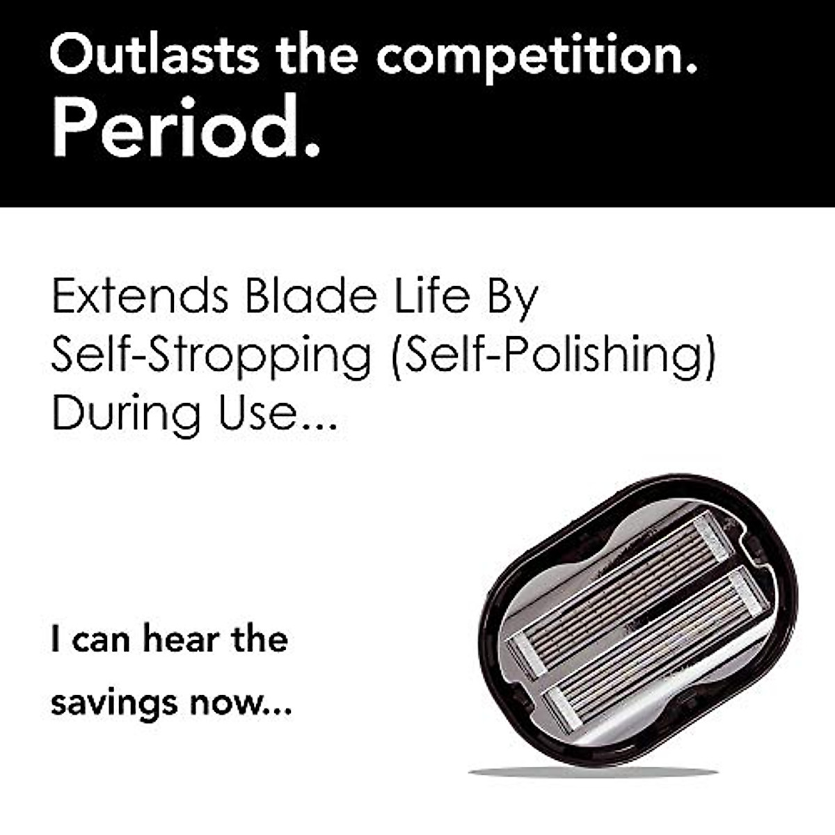 Premium Omnishaver with White Travel Case - The Fastest Way to Shave Head, Legs, Arms, Body | an Alternative to Disposable Shaving Razors Self Cleans & Strops During Use | Bald Head Shaver for Men