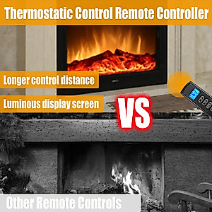 Upgraded Fireplace Remote Control Kit,Compatible with Skytech Majestic Ambient Empire Monessen Vermont Millivolt Valve Fireplace Stove with Thermostat On/Off Control Remote Receiver,LCD Display