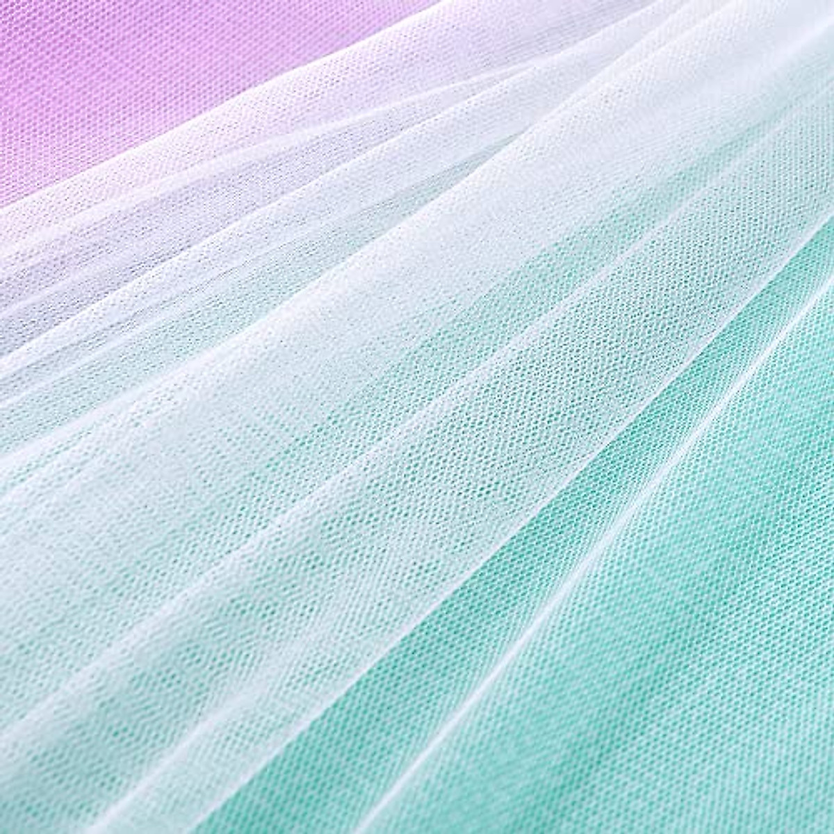 XiDi Curtains for Girls Bedroom Decor, Rainbow Curtains for Kids Room Decor, Purple Blackout Curtains for Little Girl Room, Unicorn Wall Decals Pink Curtains Green, 63 Inches Long 34 Wide 1 Panel