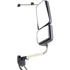 Kool Vue Driver & Passenger Side Power Heated Mirrors for International Durastar 2013 With Signal Light Chrome