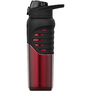 Under Armour 24Oz Stainless Steel Water Bottle, Insulated, Carabiner Easy Carry Hook, Leak Proof, Kids & Adults, All Sports, Gym